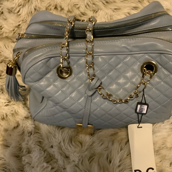 D&G | Bags | Authentic Dg Blue In Leather | Poshmark